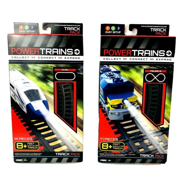 Jakks Pacific | Toys | Power Trains Track Pack Set Of 2 Figure 8 Oval 3 ...